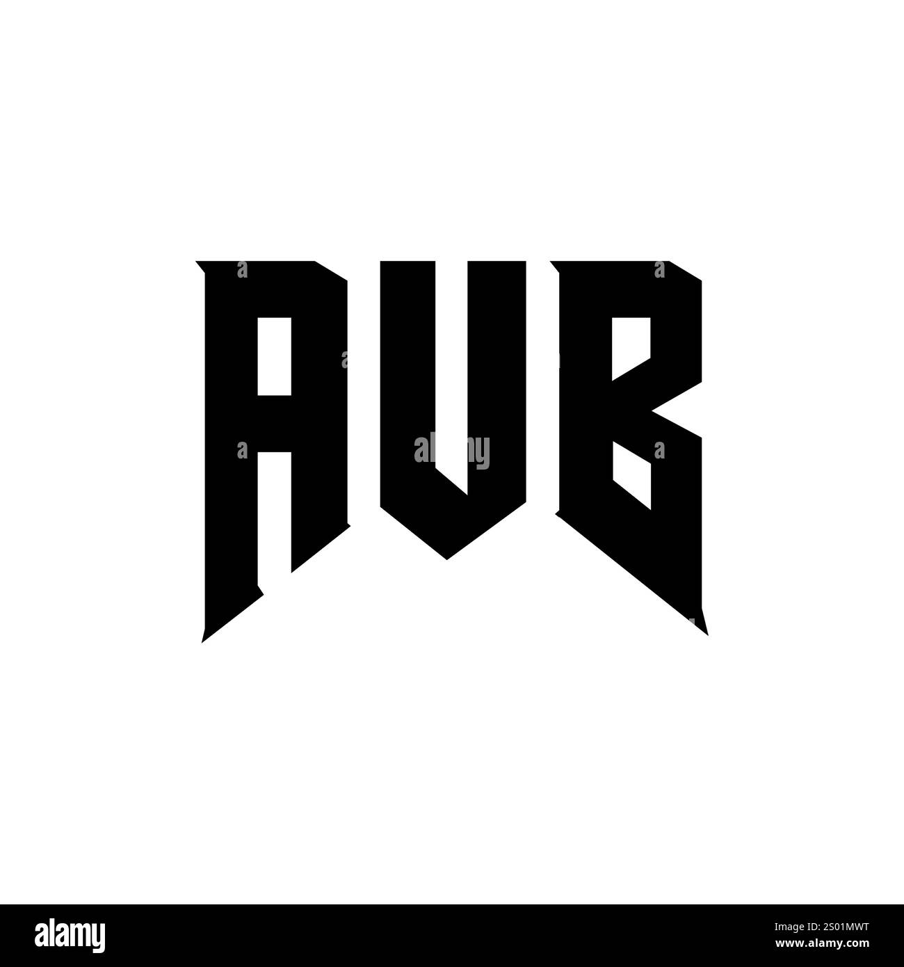AUB letter logo design for technology company. AUB logo design black ...