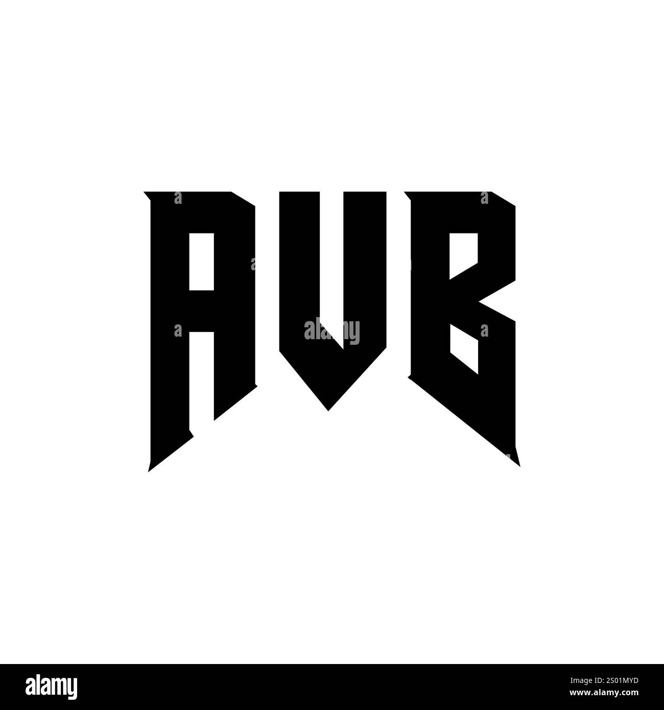 AVB letter logo design for technology company. AVB logo design black and white color combination ...