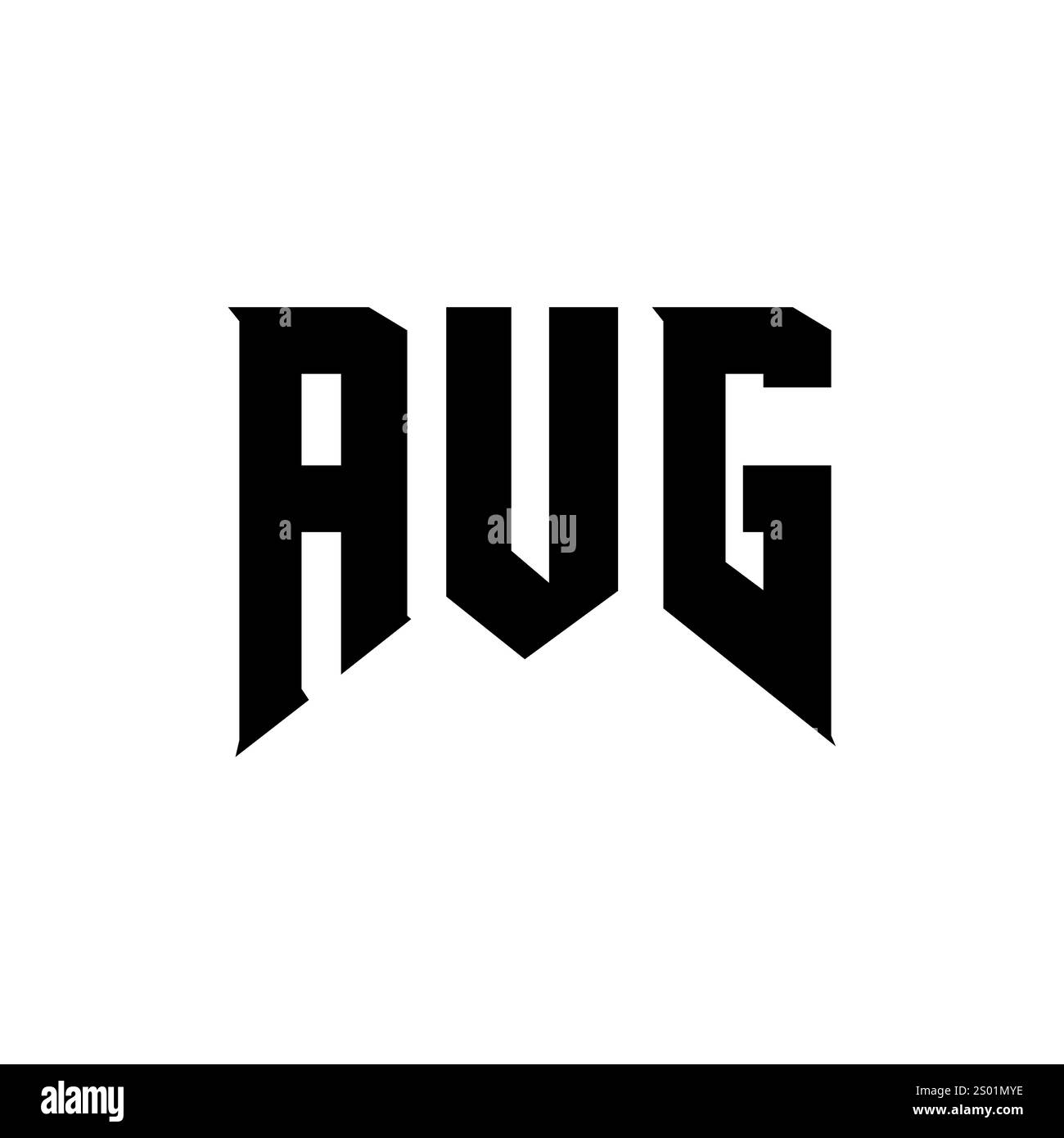 Aug logo design Black and White Stock Photos & Images - Alamy