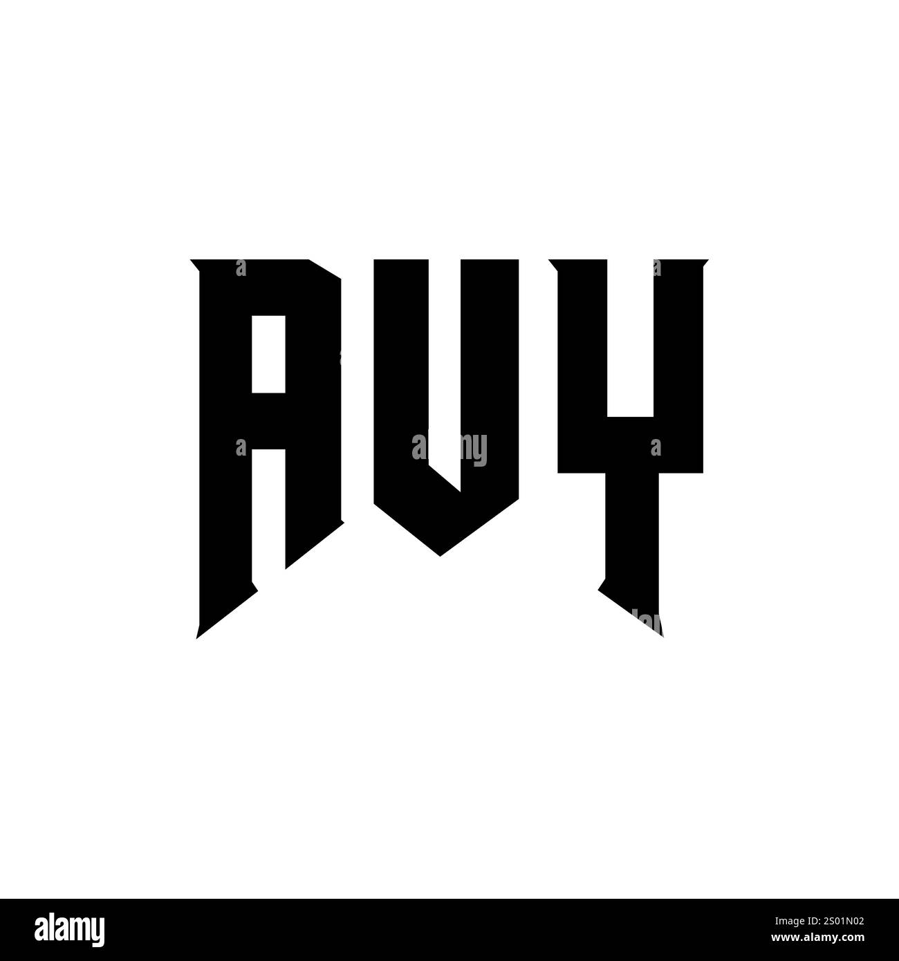 AUY letter logo design for technology company. AUY logo design black ...
