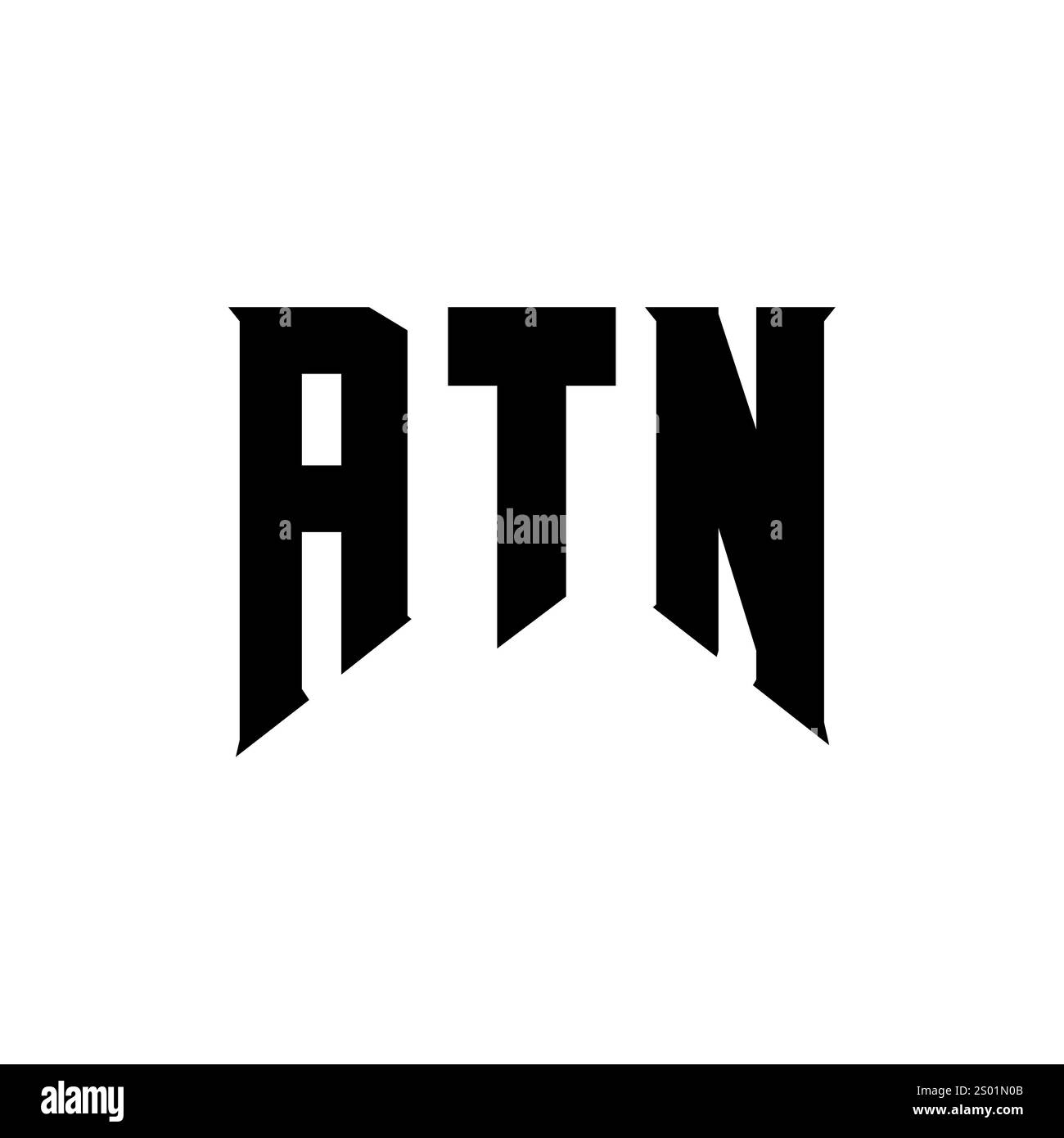 ATN letter logo design for technology company. ATN logo design black ...