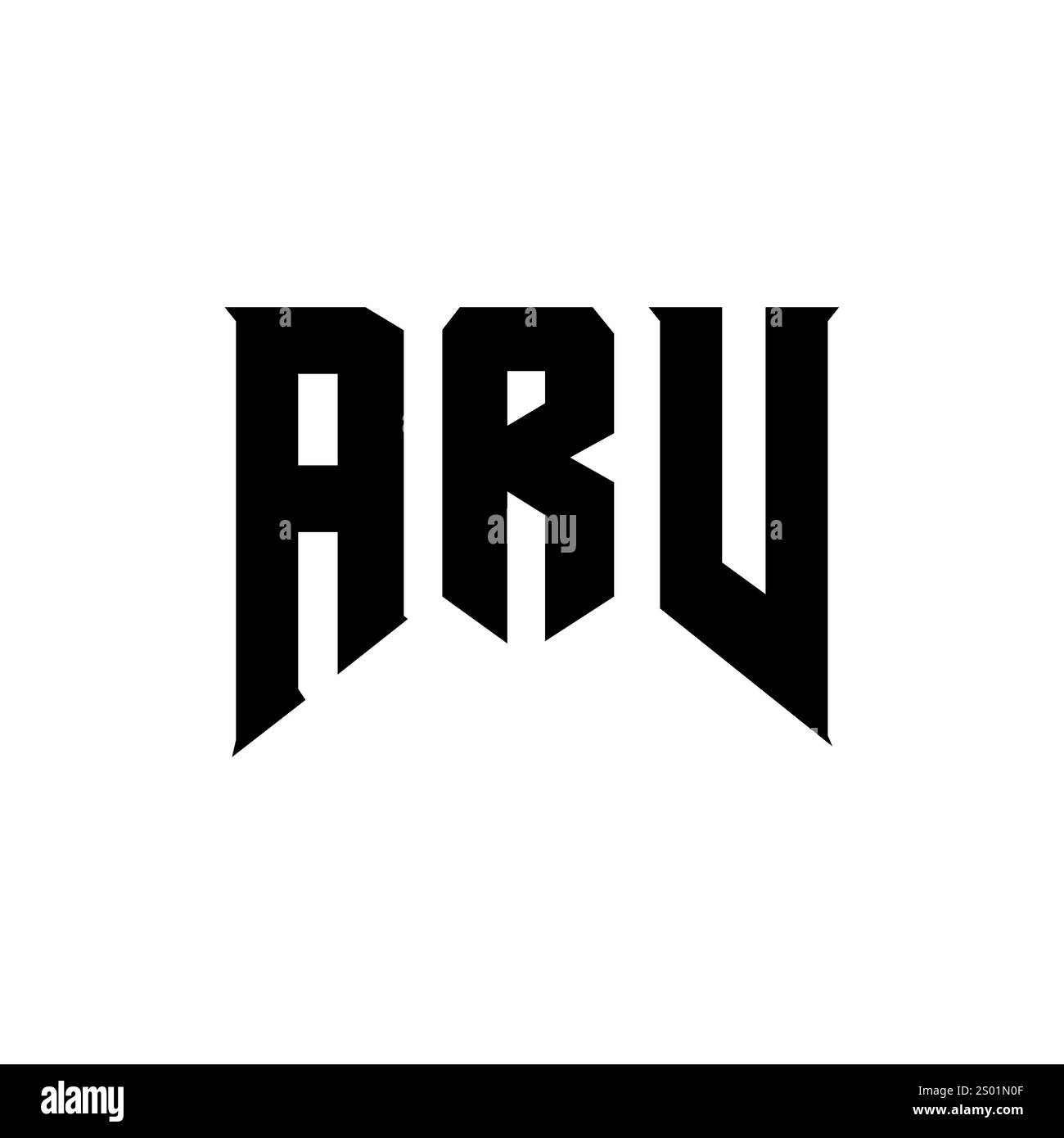 ARV letter logo design for technology company. ARV logo design black ...