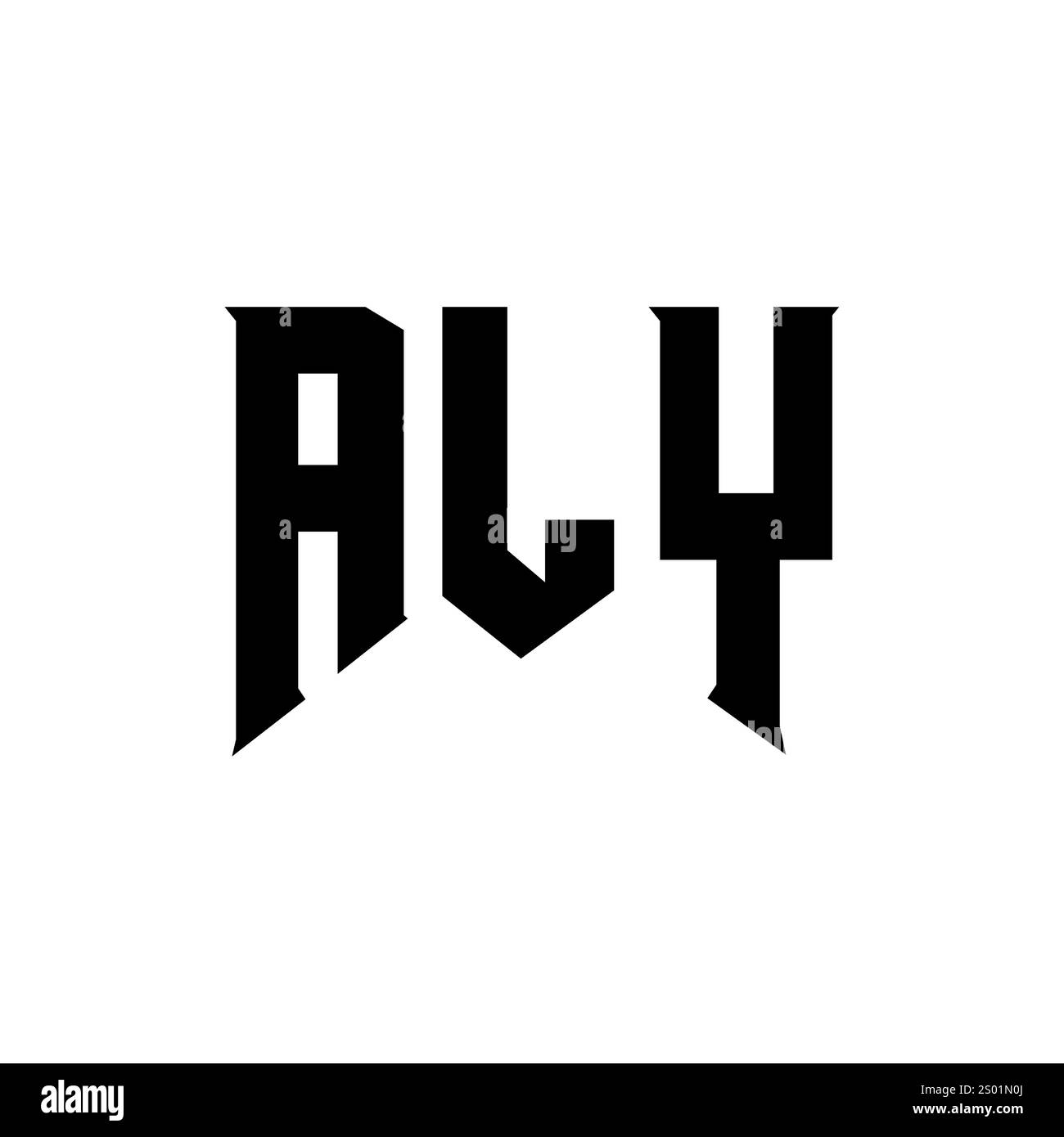 ALY letter logo design for technology company. ALY logo design black ...