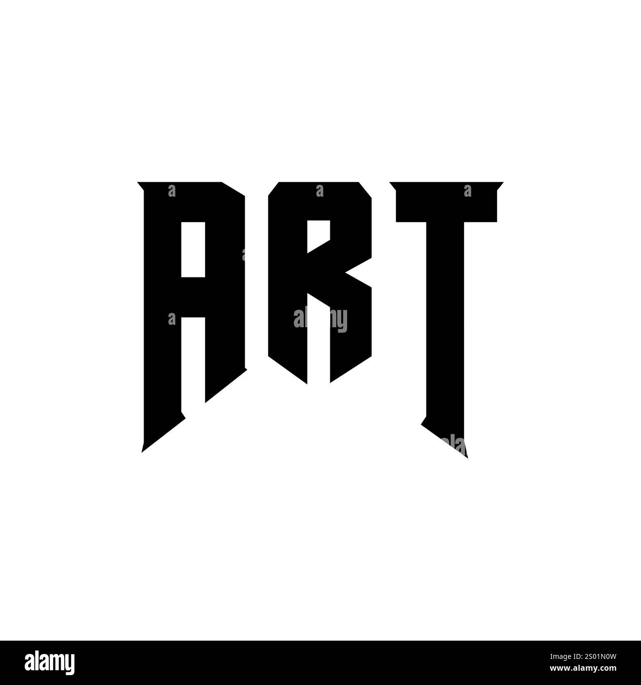 ART letter logo design for technology company. ART logo design black ...