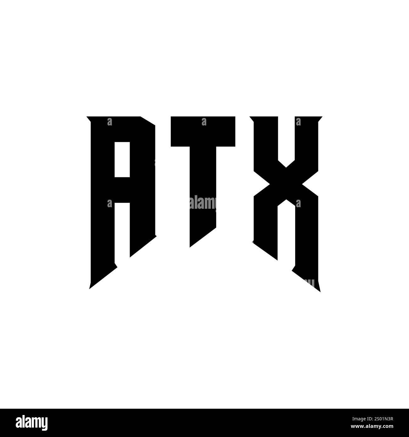 ATX letter logo design for technology company. ATX logo design black ...