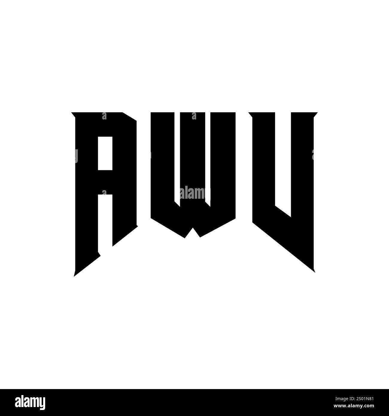 Awv logo design Stock Vector Images - Alamy