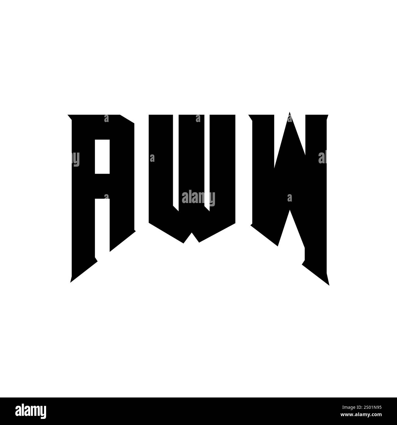 AWW letter logo design for technology company. AWW logo design black ...