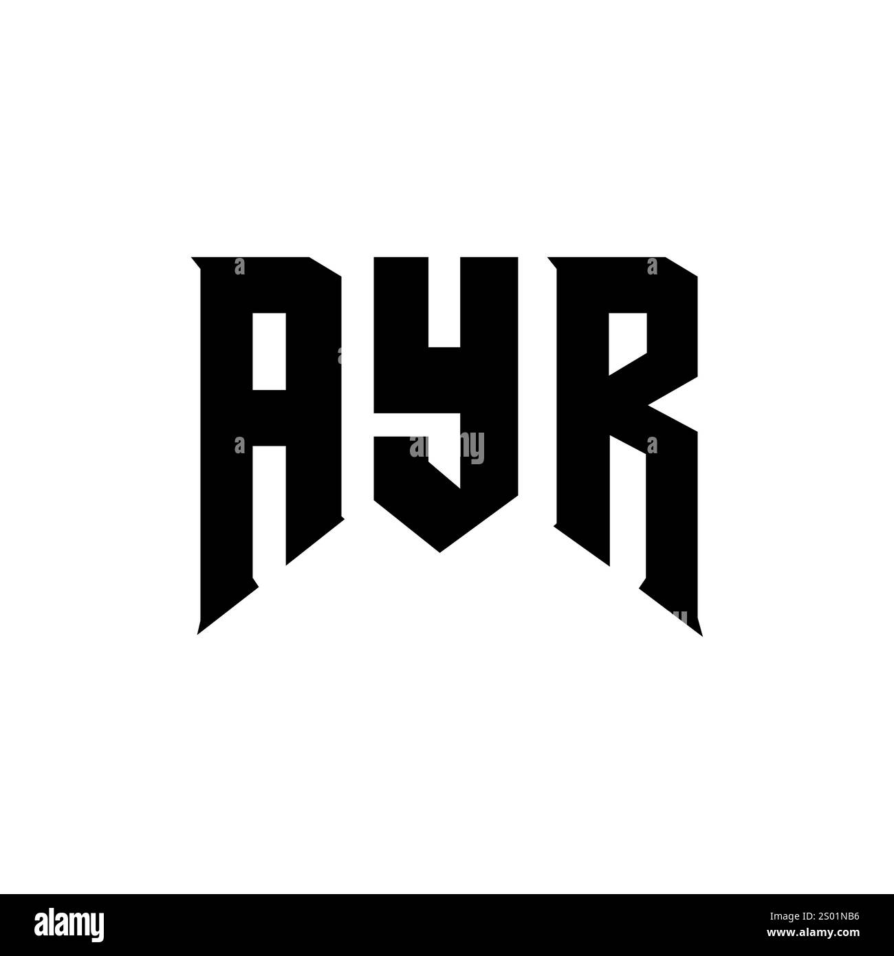 AYR letter logo design for technology company. AYR logo design black ...