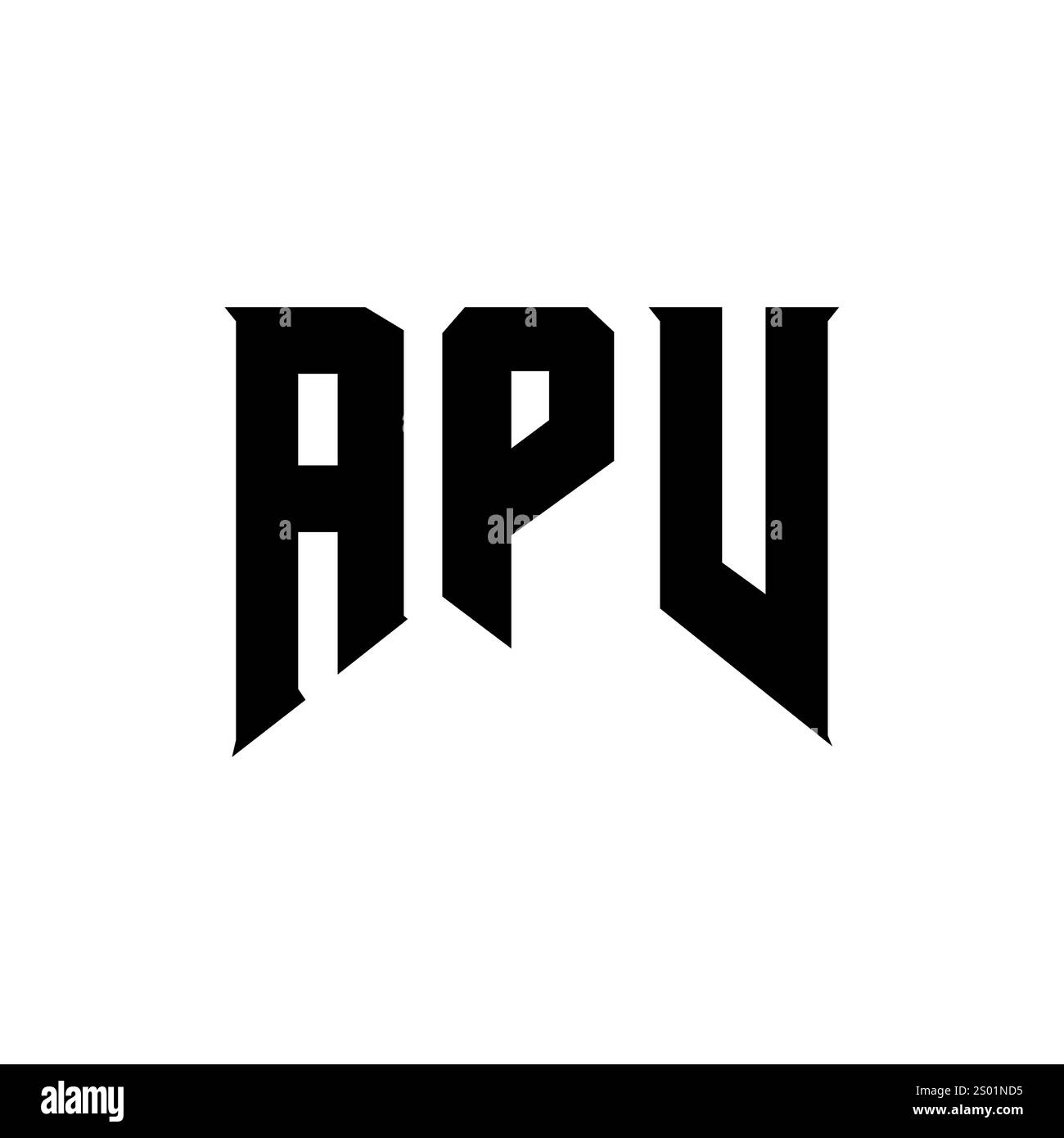 APV letter logo design for technology company. APV logo design black ...