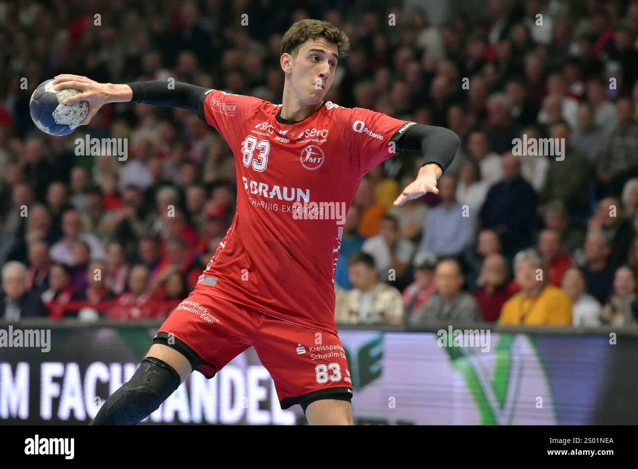 Ian Barrufet (MT Melsungen #83) (beim Wurf) , GER, MT Melsungen - TSV ...
