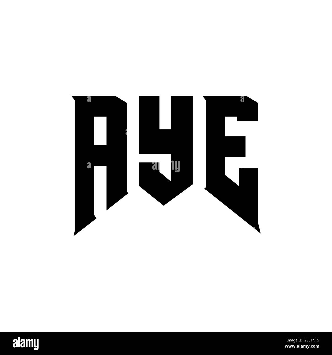 AYE letter logo design for technology company. AYE logo design black ...