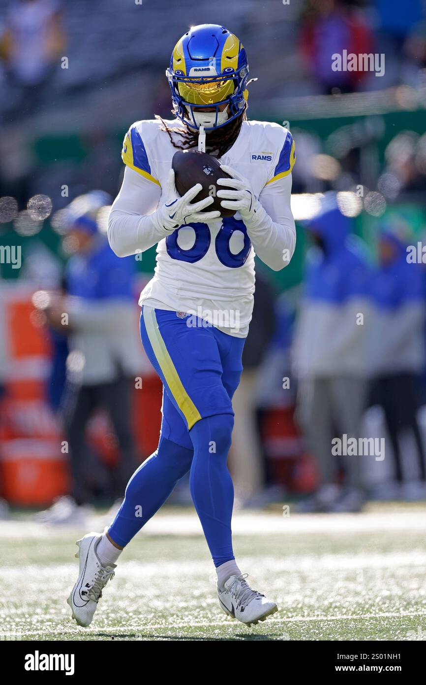 Los Angeles Rams wide receiver Jordan Whittington (88) warms up before ...