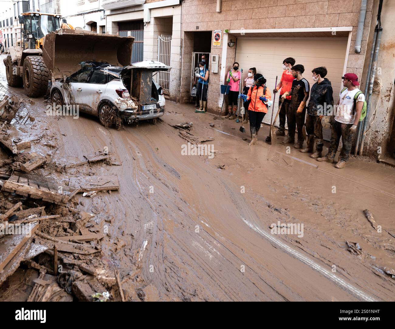 DANA flooding effects. Flood impacts, Valencia, Spain Stock Photo - Alamy