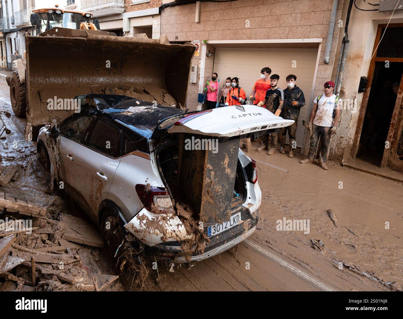 DANA flooding effects. Flood impacts, Valencia, Spain Stock Photo - Alamy