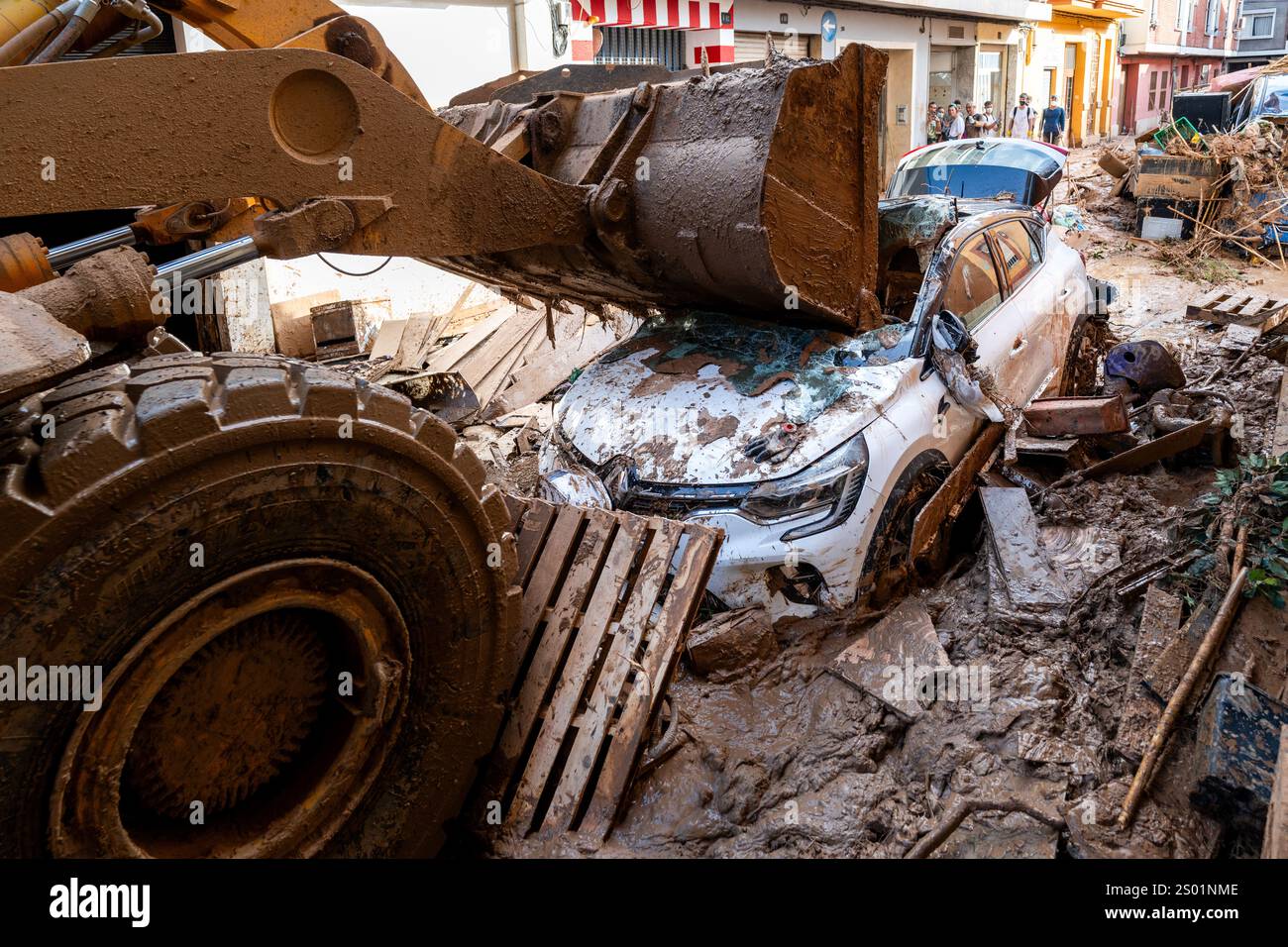 DANA flooding effects. Flood impacts, Valencia, Spain Stock Photo - Alamy