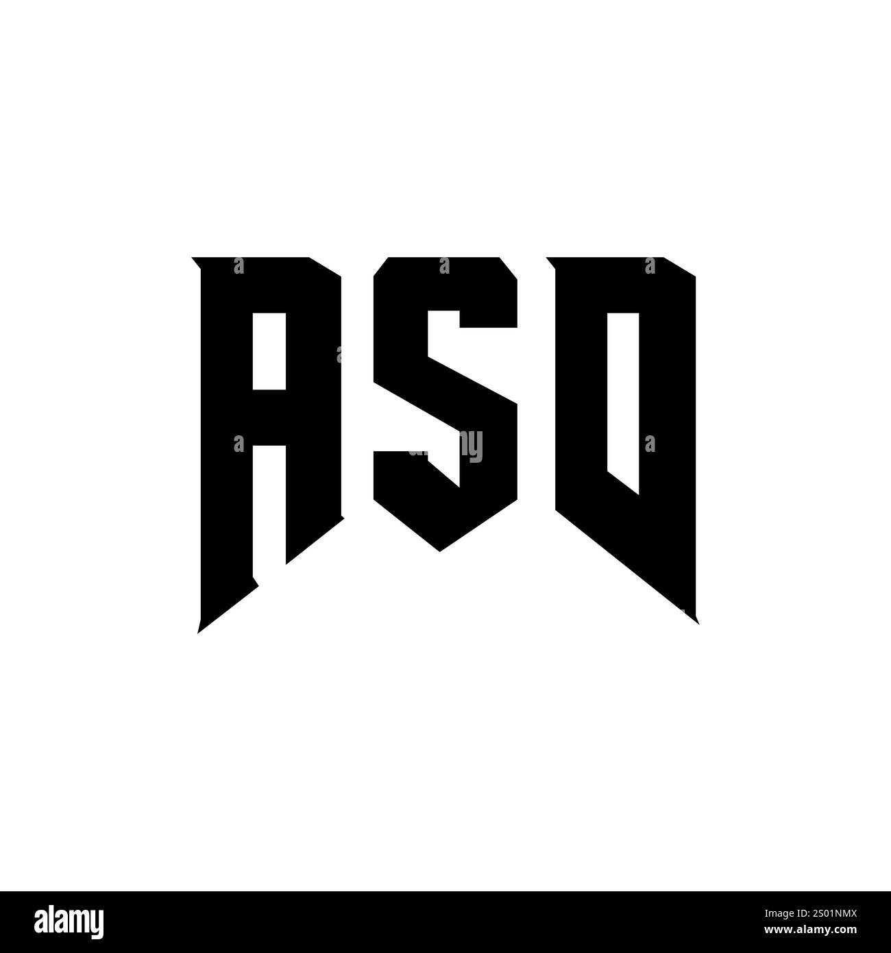ASD letter logo design for technology company. ASD logo design black ...