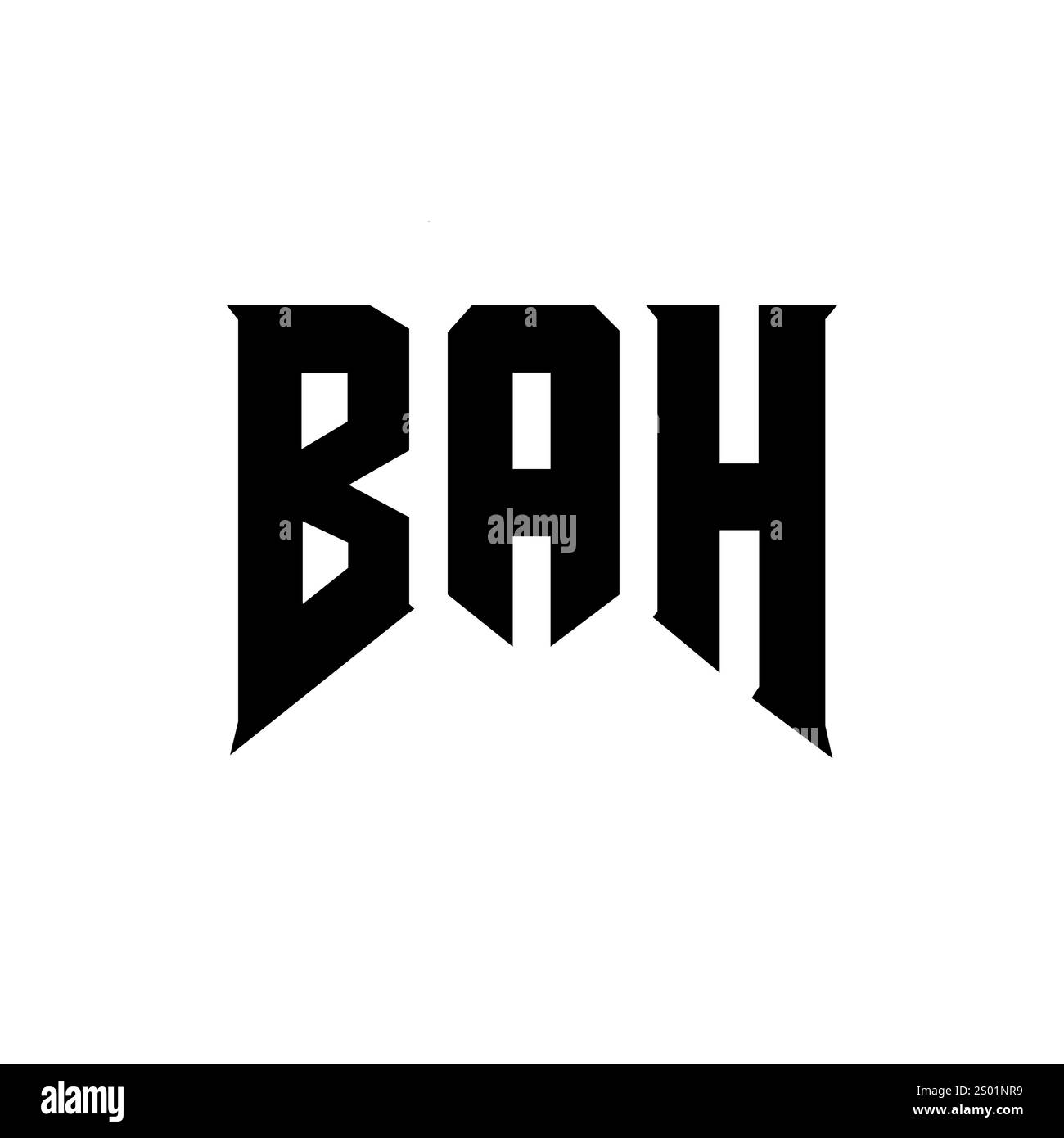 BAH letter logo design for technology company. BAH logo design black ...