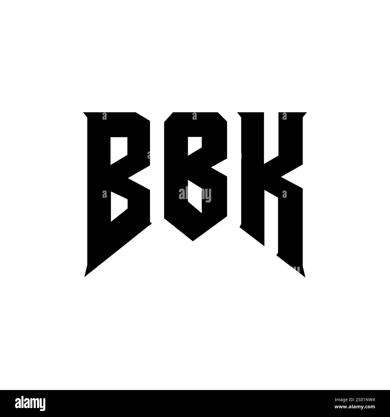 BBK letter logo design for technology company. BBK logo design black ...