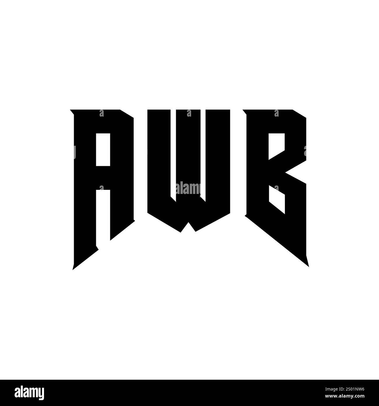 AWB letter logo design for technology company. AWB logo design black ...