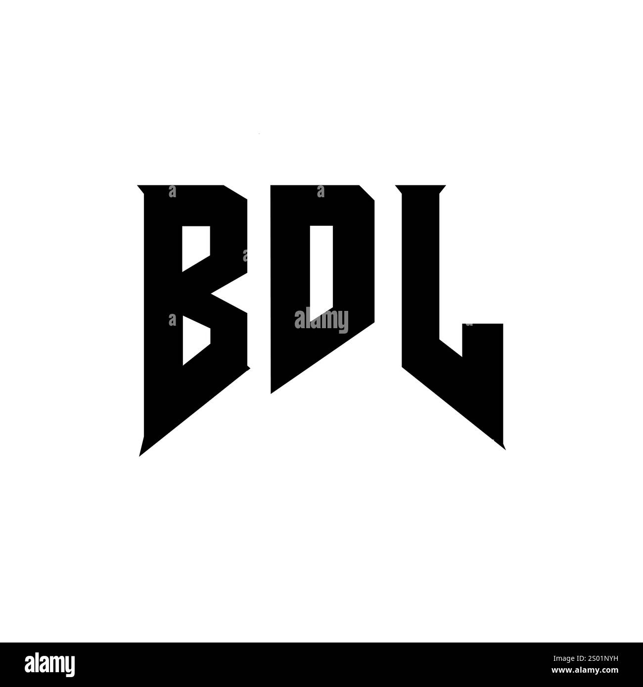 BDL letter logo design for technology company. BDL logo design black ...