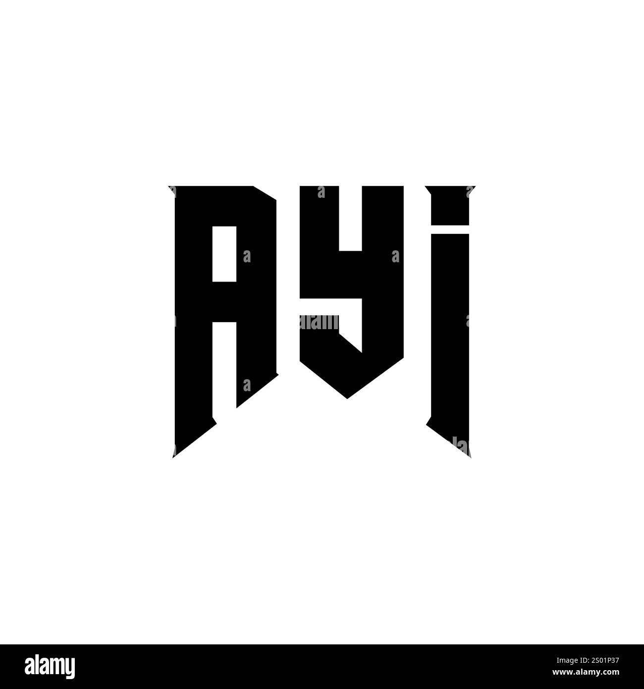AYI letter logo design for technology company. AYI logo design black ...