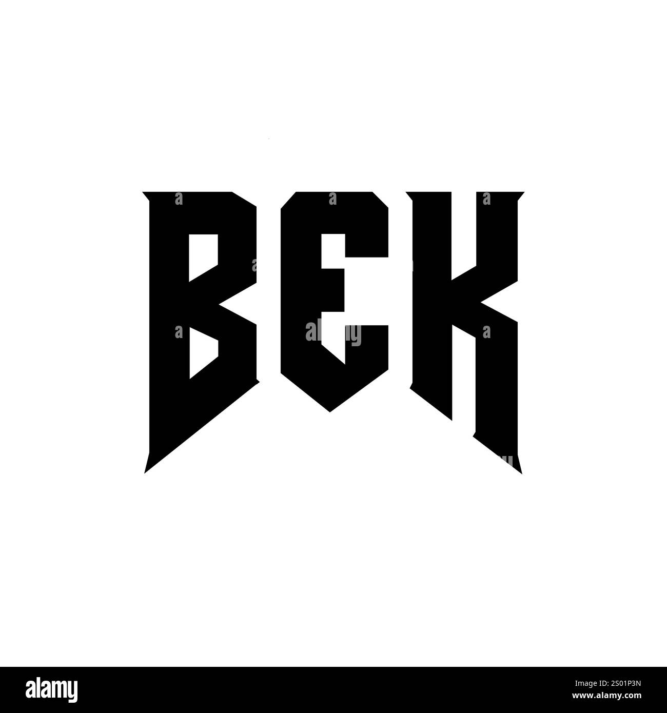 BEK letter logo design for technology company. BEK logo design black ...