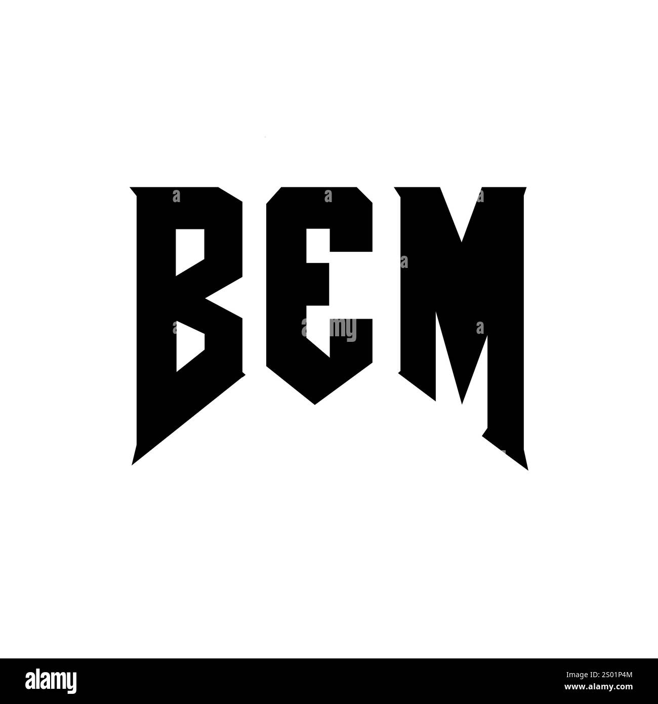 BEM letter logo design for technology company. BEM logo design black ...