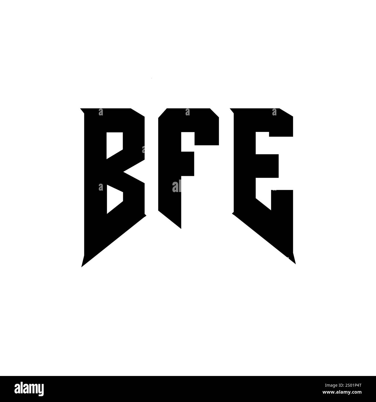BFE letter logo design for technology company. BFE logo design black ...