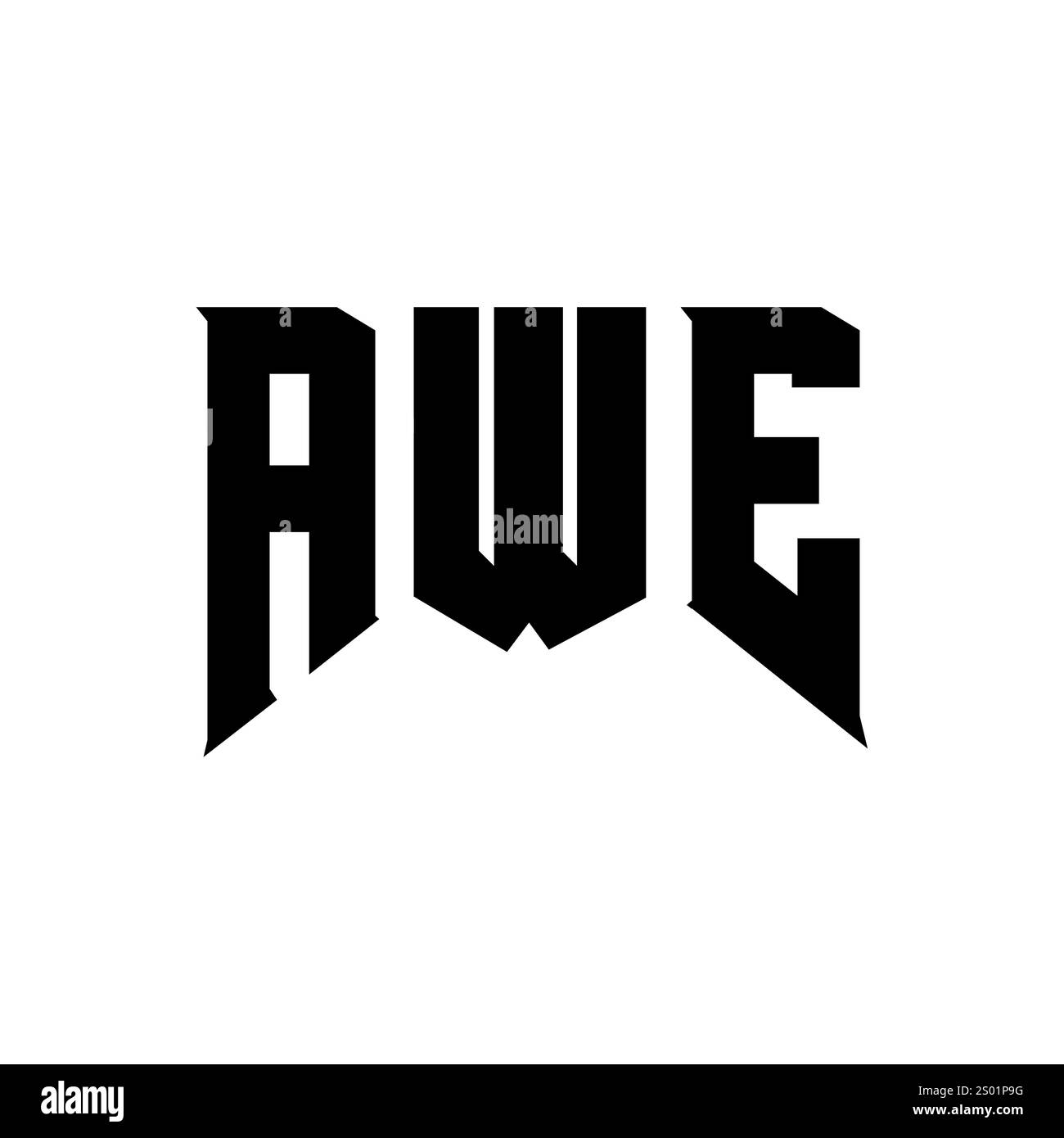 AWE letter logo design for technology company. AWE logo design black ...