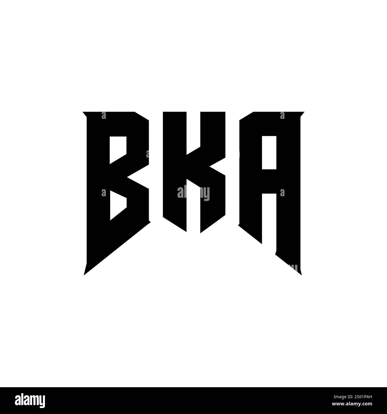 BKA letter logo design for technology company. BKA logo design black ...