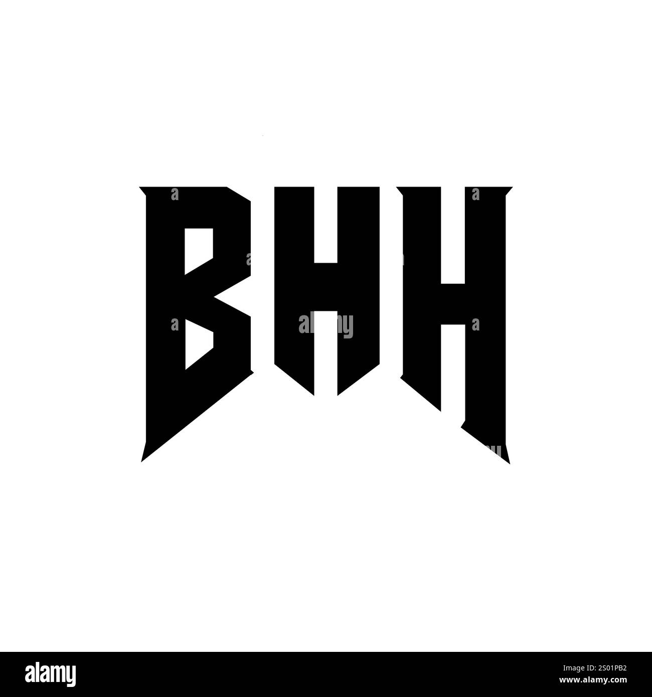 Bhh logo design Stock Vector Images - Alamy