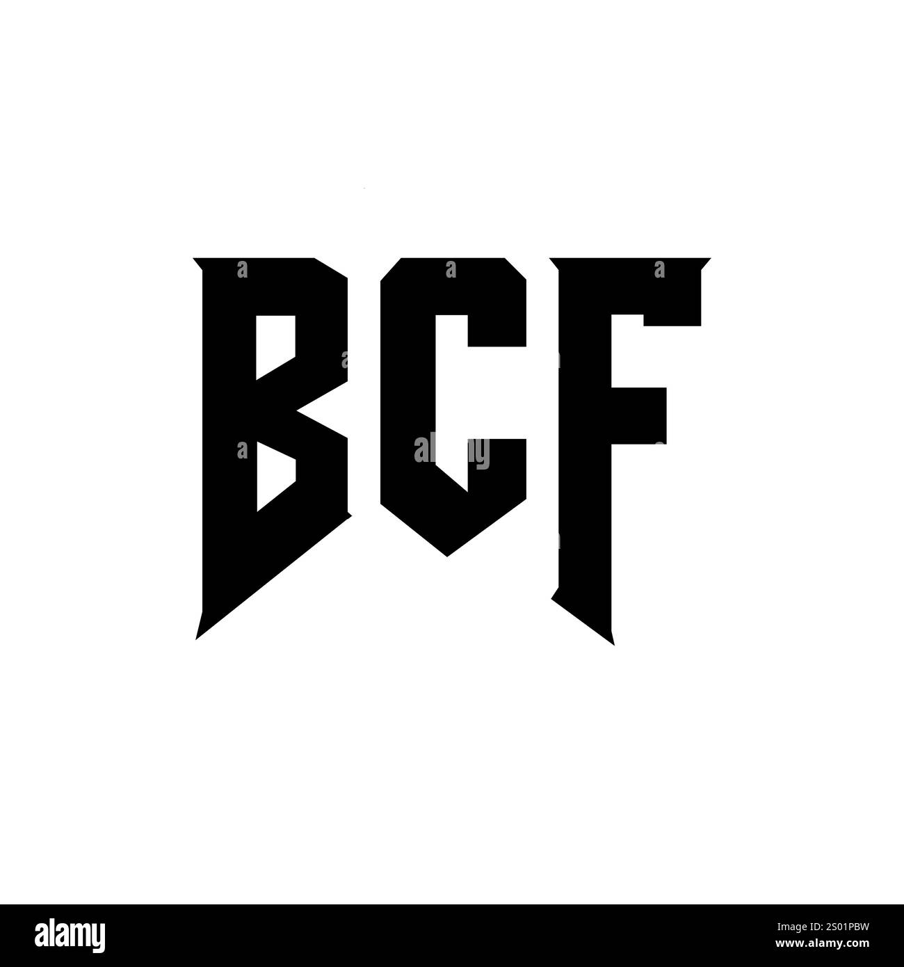 BCF letter logo design for technology company. BCF logo design black ...