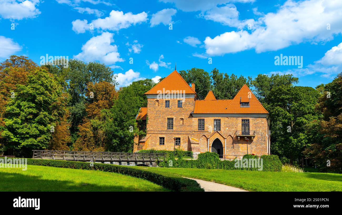 Oporow, Poland - August 17, 2024: Medieval knights brick gothic ...