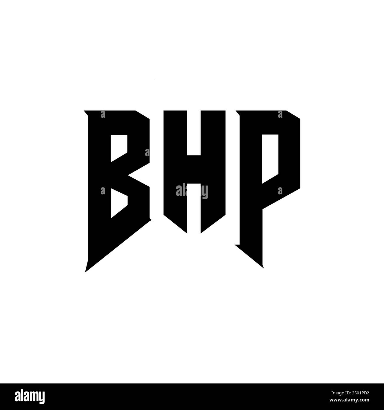 BHP letter logo design for technology company. BHP logo design black ...