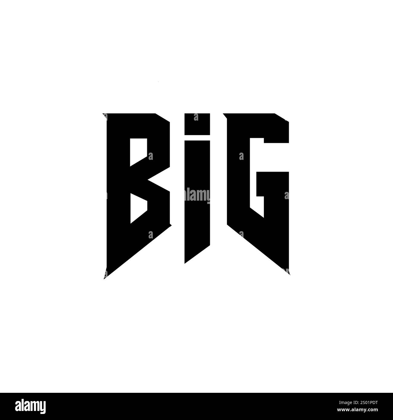 BIG letter logo design for technology company. BIG logo design black ...