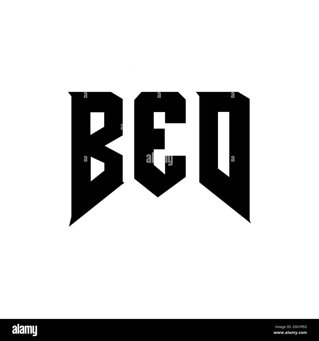 BED letter logo design for technology company. BED logo design black ...