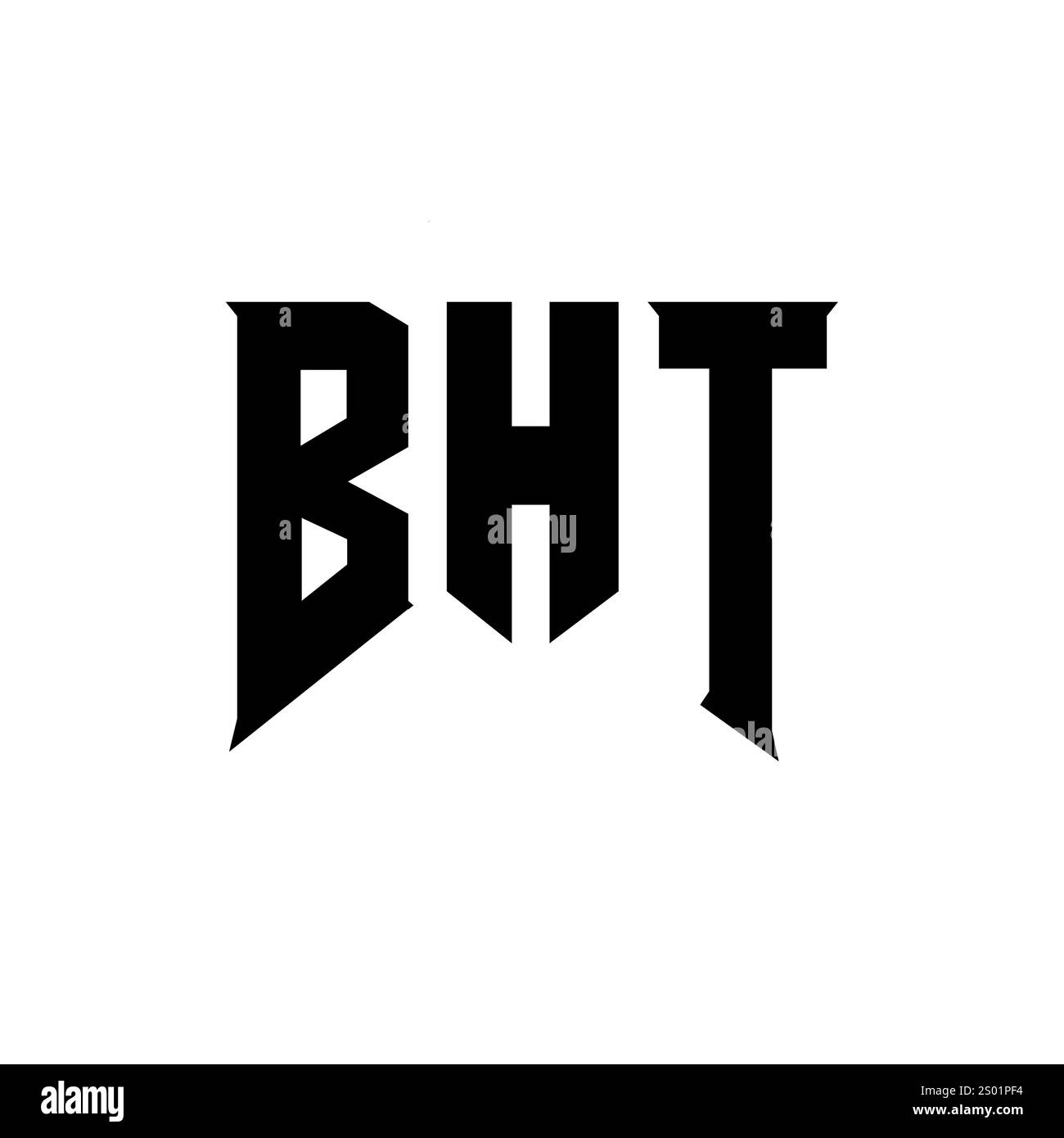 BHT letter logo design for technology company. BHT logo design black ...