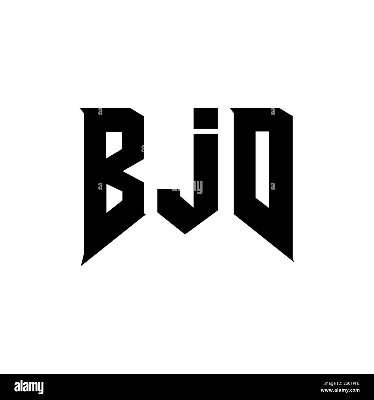 BJD letter logo design for technology company. BJD logo design black ...