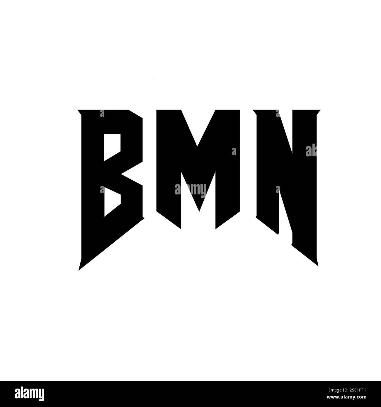 BMN letter logo design for technology company. BMN logo design black ...