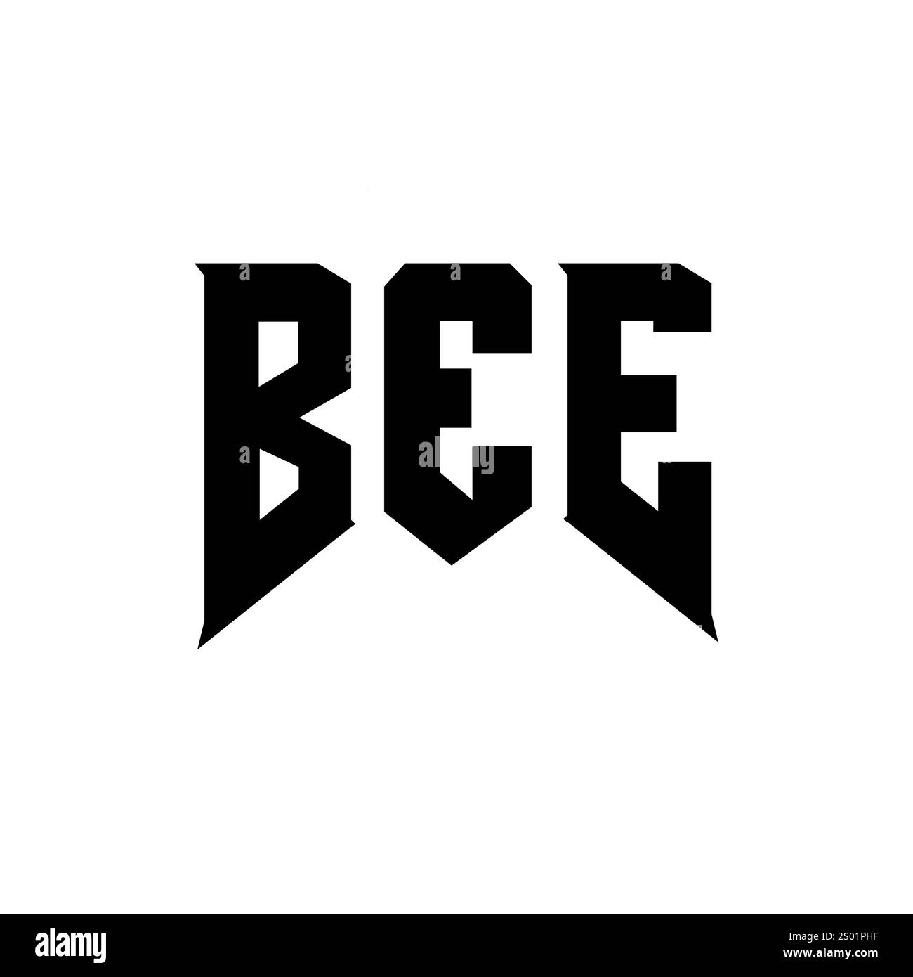 BEE letter logo design for technology company. BEE logo design black ...