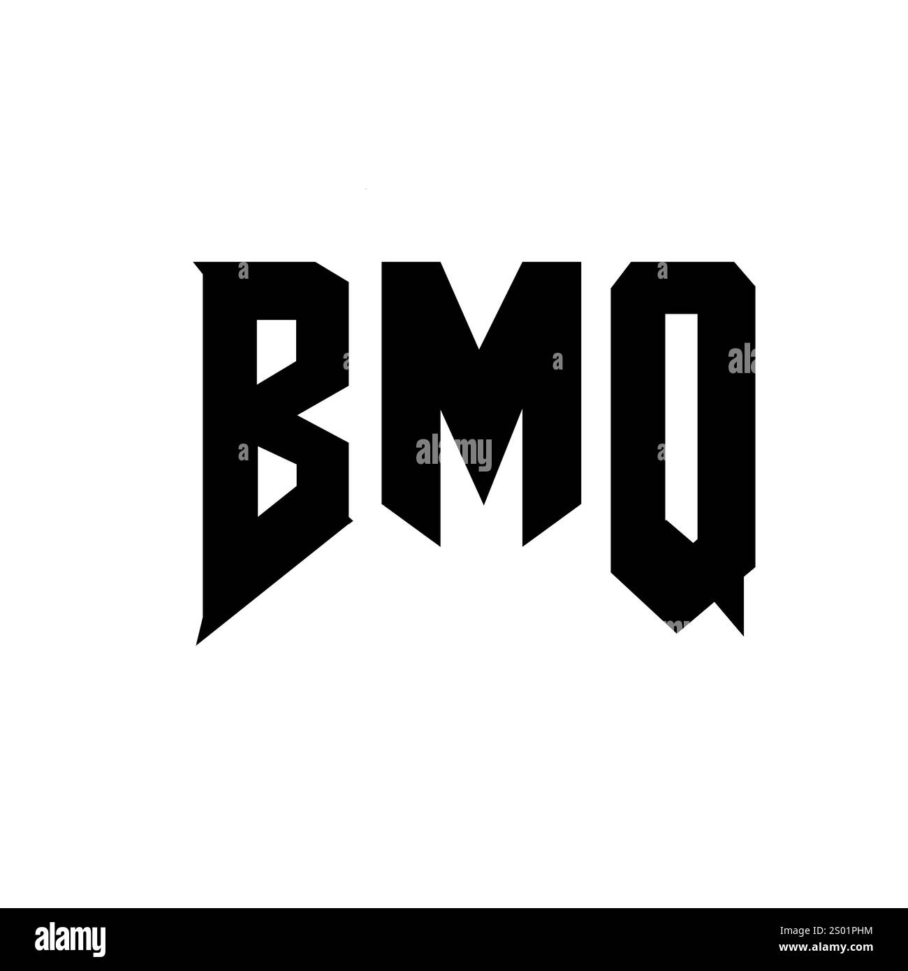 BMQ letter logo design for technology company. BMQ logo design black ...