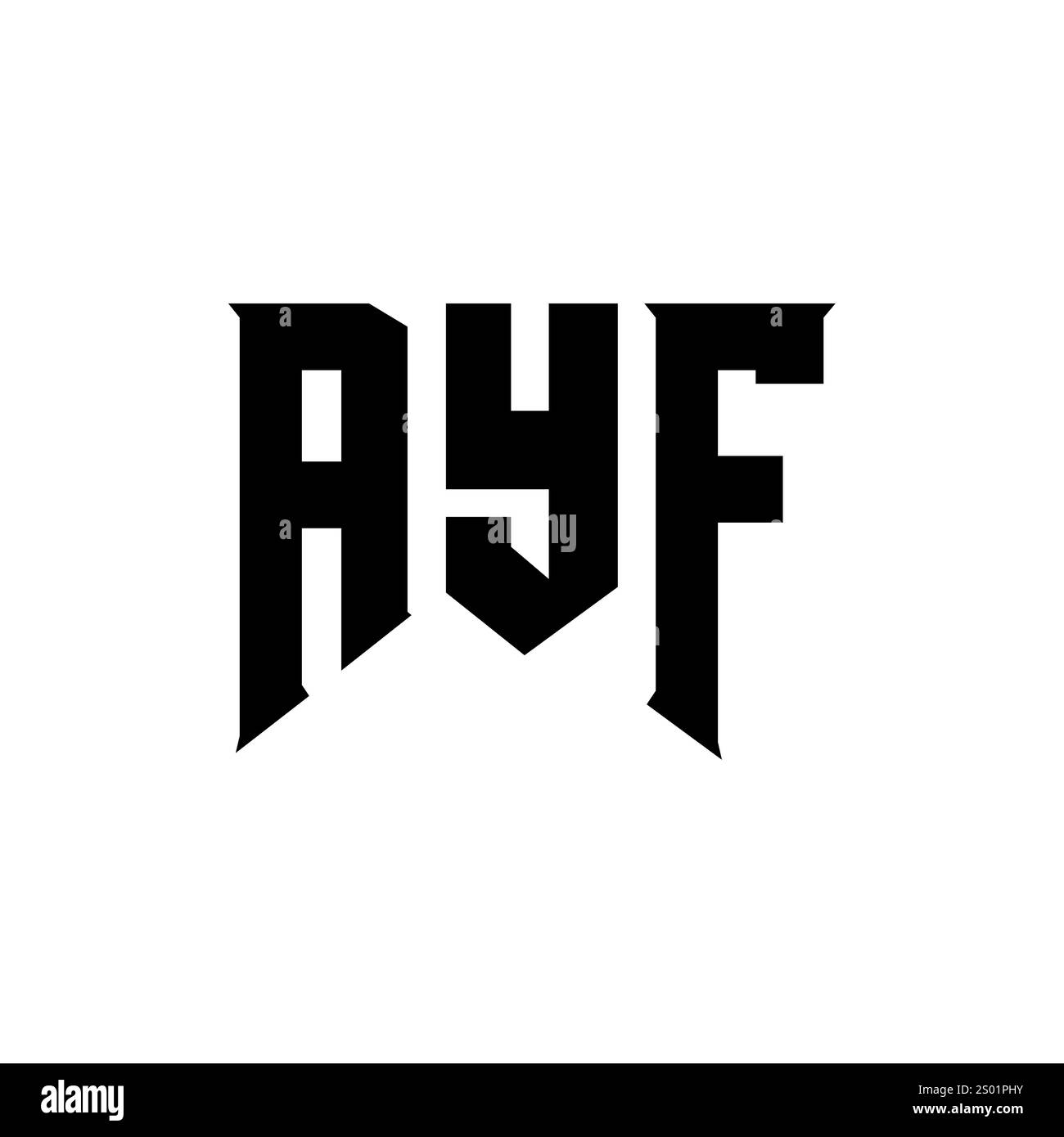 Ayf logo design Black and White Stock Photos & Images - Alamy