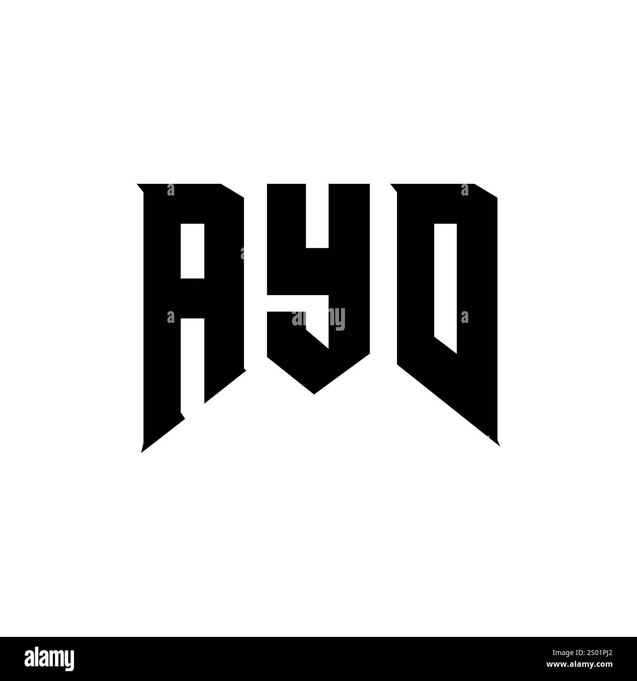 AYD letter logo design for technology company. AYD logo design black ...