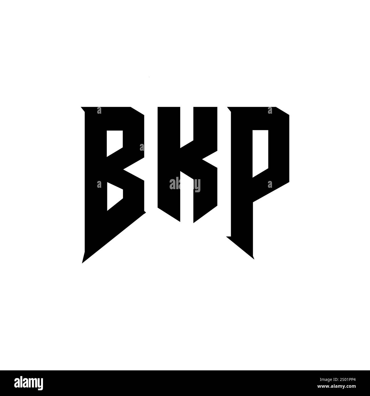 Bkp logo design Stock Vector Images - Alamy