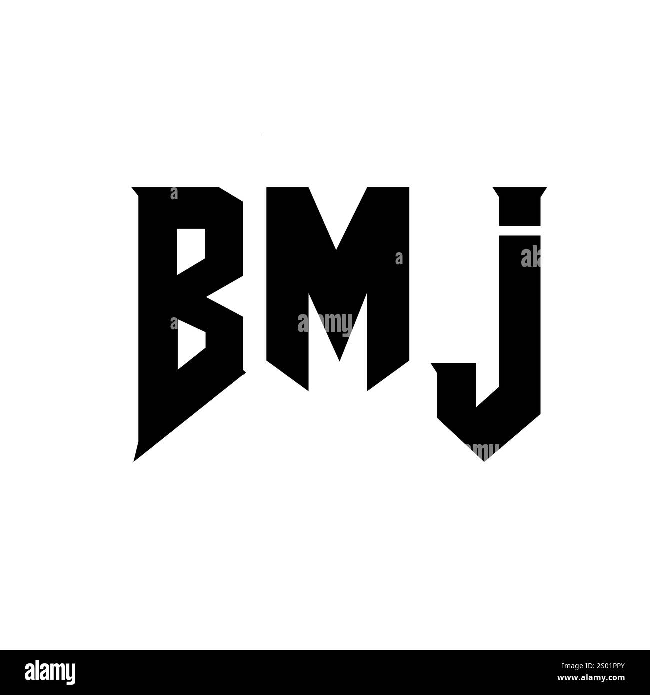BMJ letter logo design for technology company. BMJ logo design black ...