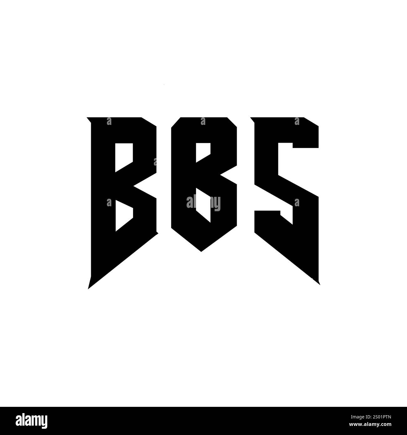 BBS letter logo design for technology company. BBS logo design black ...