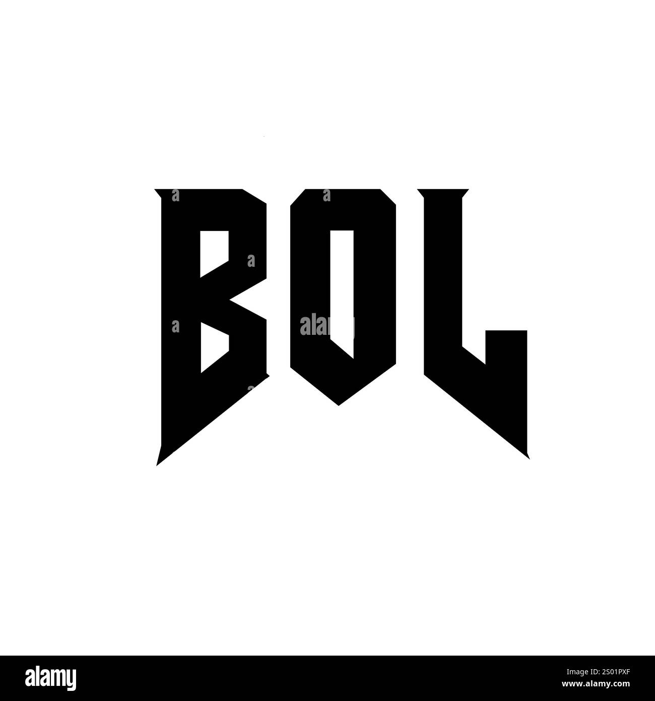 BOL letter logo design for technology company. BOL logo design black ...