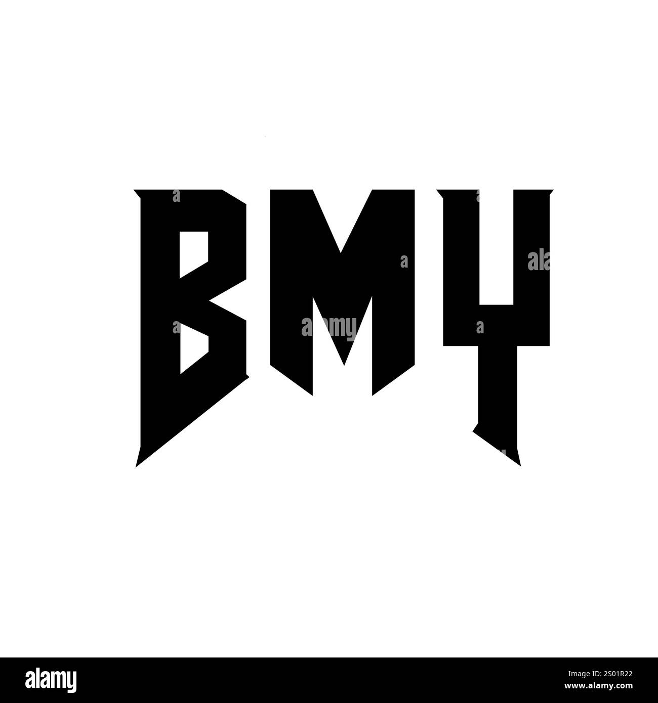 BMY letter logo design for technology company. BMY logo design black ...