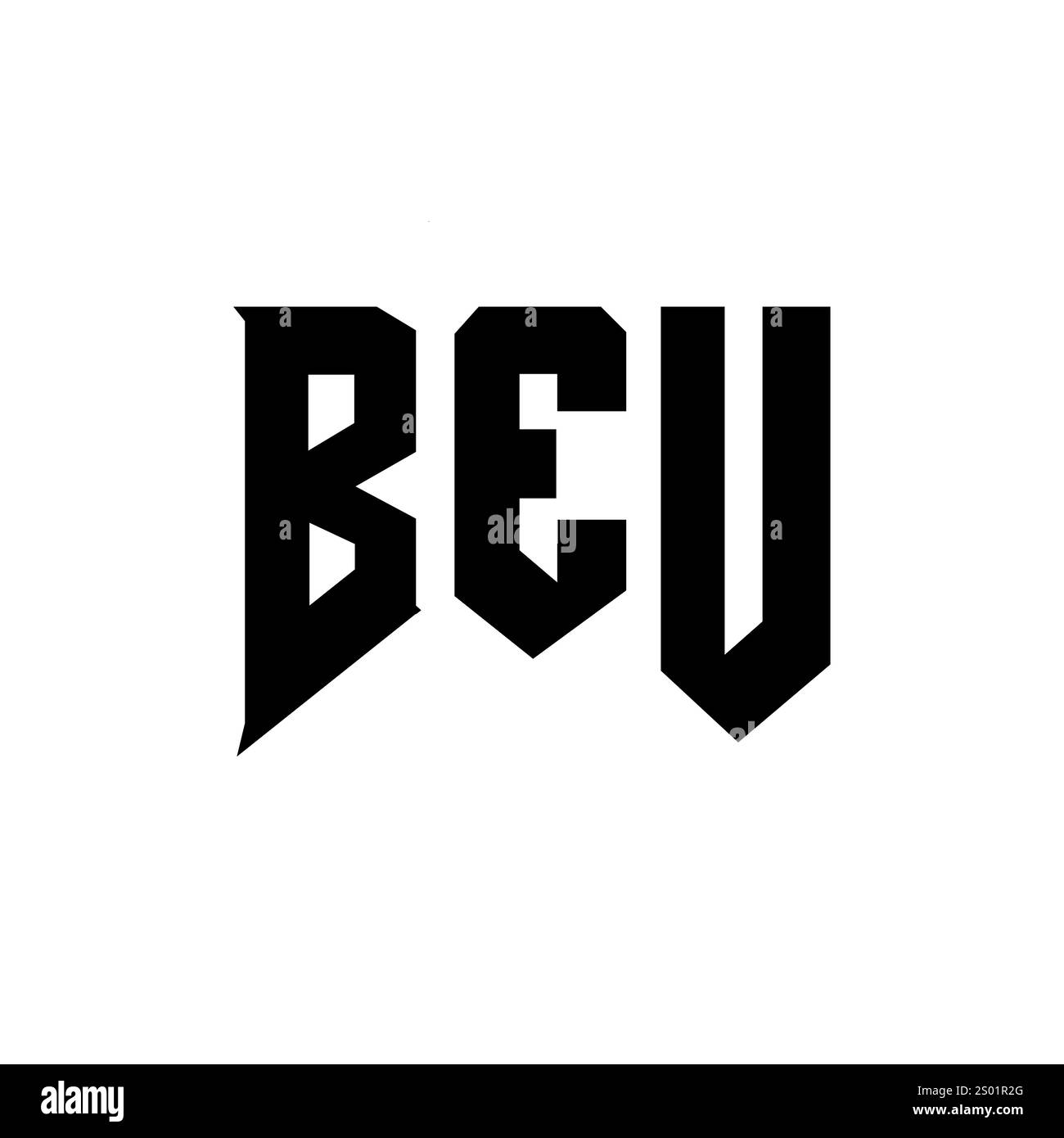BEU letter logo design for technology company. BEU logo design black ...