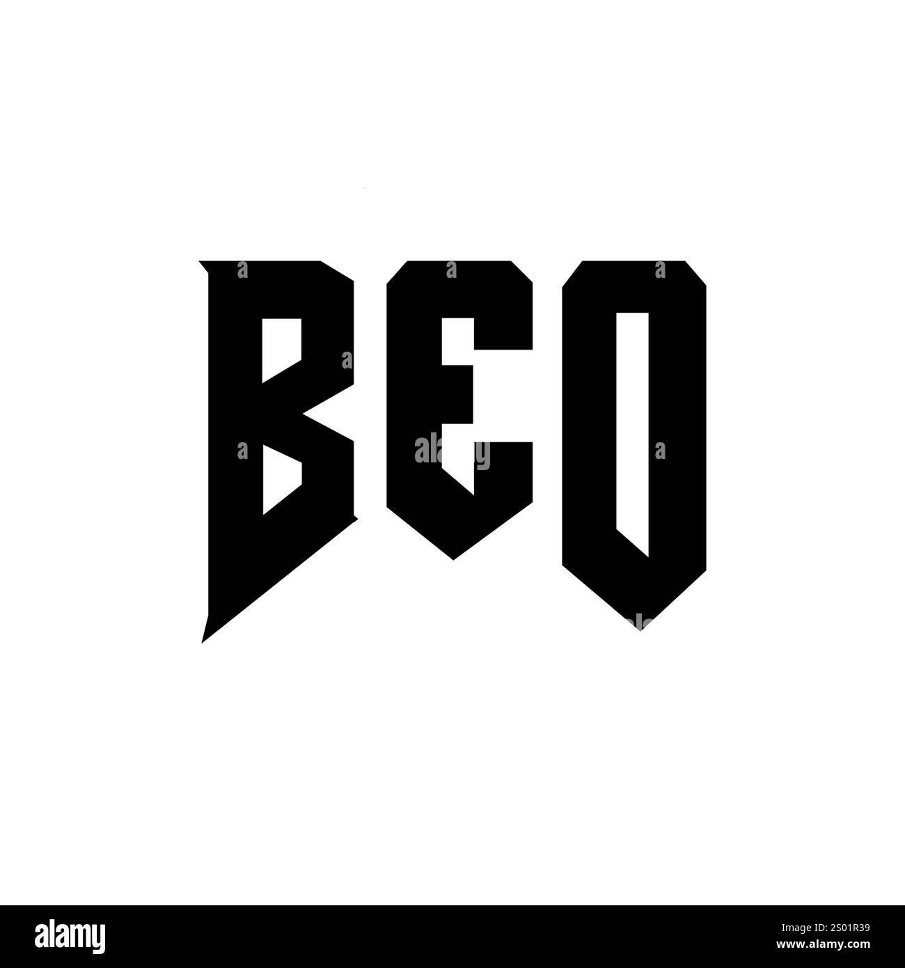 BEO letter logo design for technology company. BEO logo design black ...